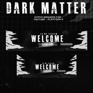 Animated Dark Matter Stream Package Twitch Overlay Animated Alerts ...
