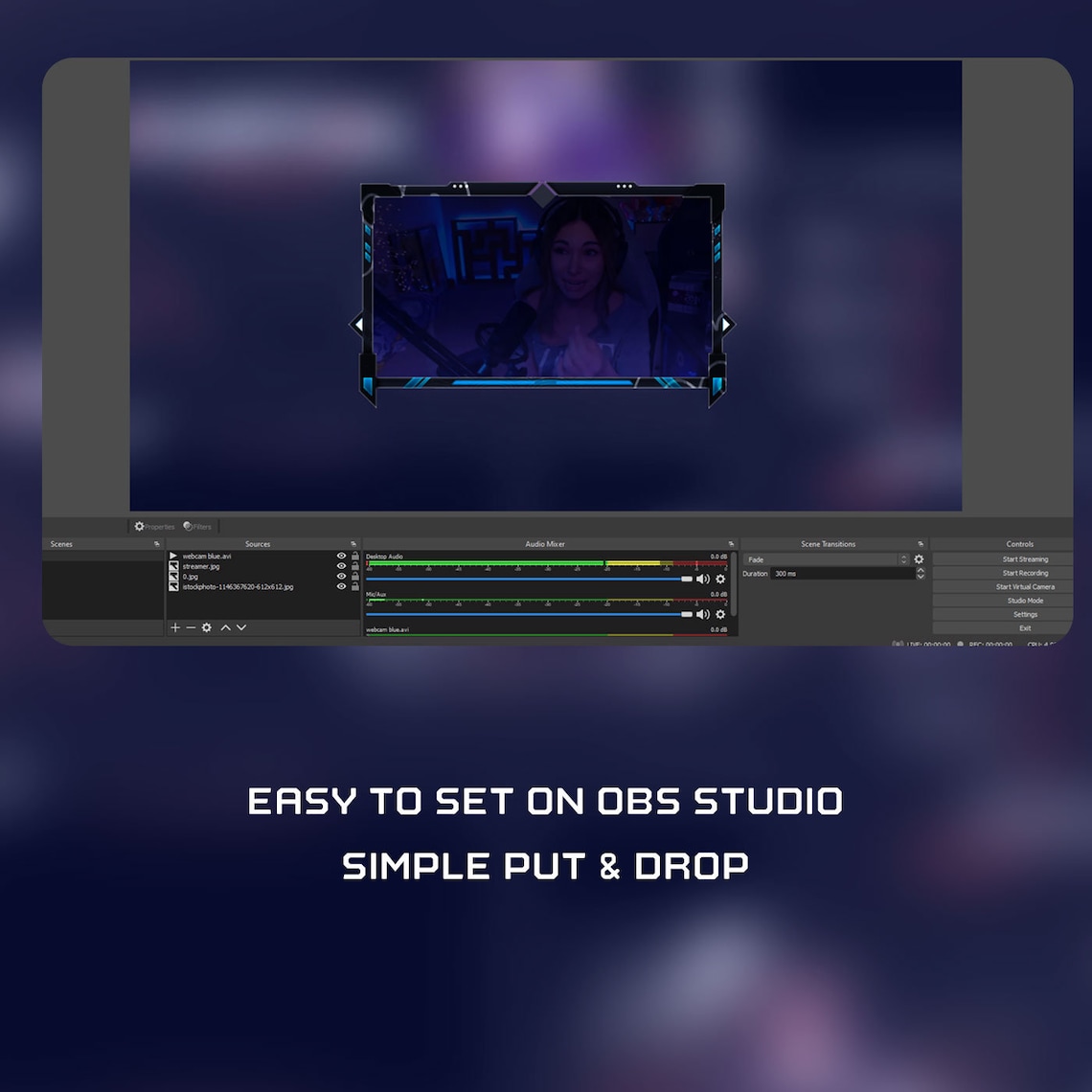 Animated Webcam Frame Pack Aesthetic Facecam Twitch Graphics Youtube ...