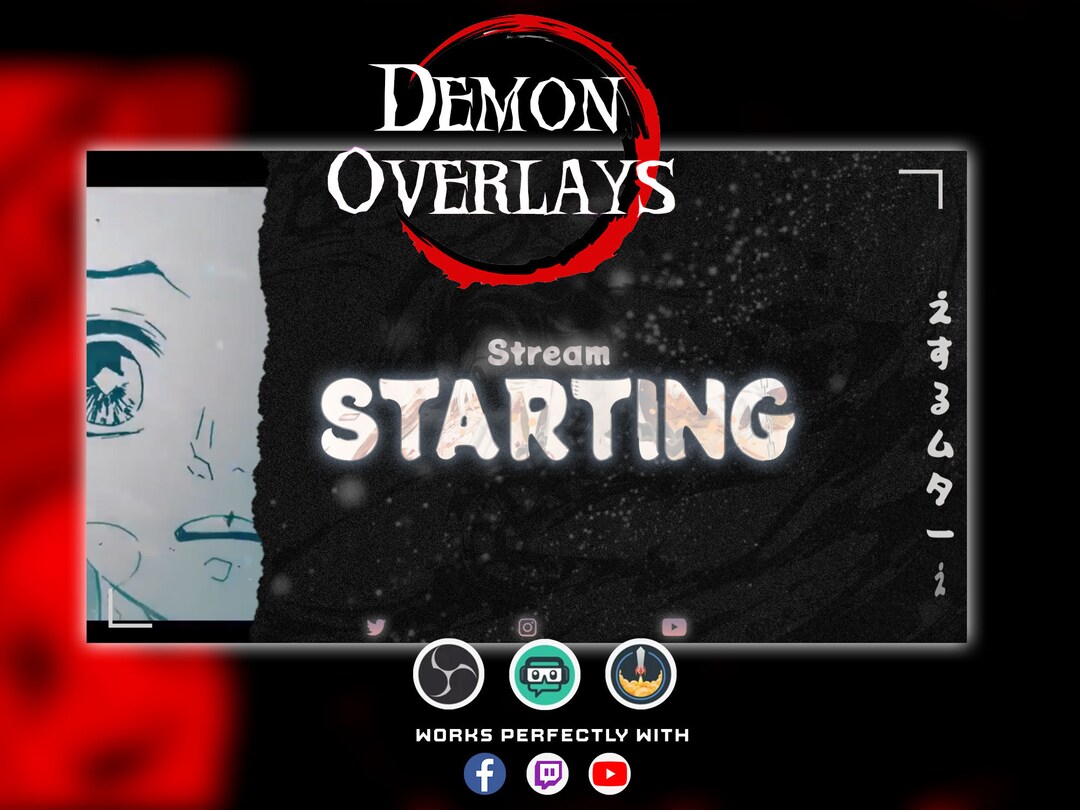 Animated Demon Overlays Stream Package Animated Alerts for Twitch ...