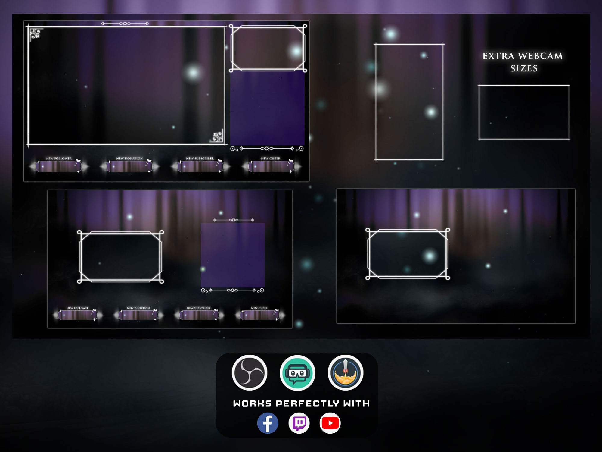 Animated Hollow Overlays Hollow Twitch Package Stream Graphics for ...