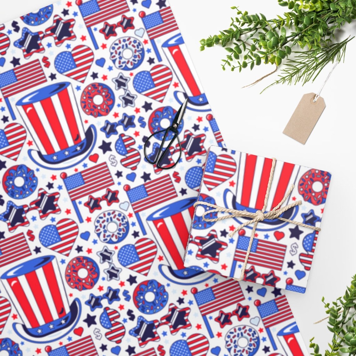 USA Wrapping Paper - Etsy