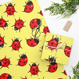 Ladybug Wrapping Paper - Etsy