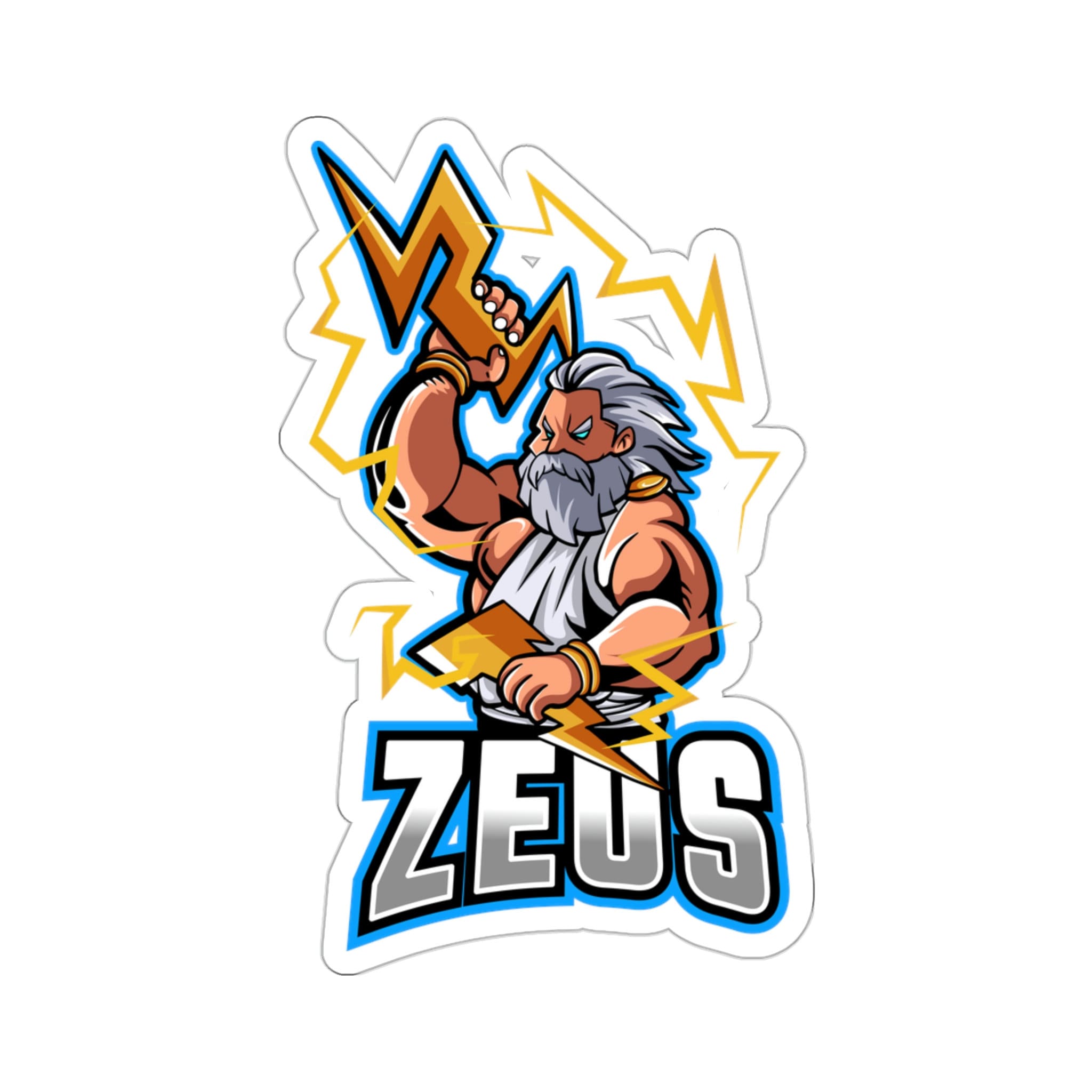 Zeus, Greek God, Greek Mythology, God of the Sky, Kiss-cut Stickers - Etsy