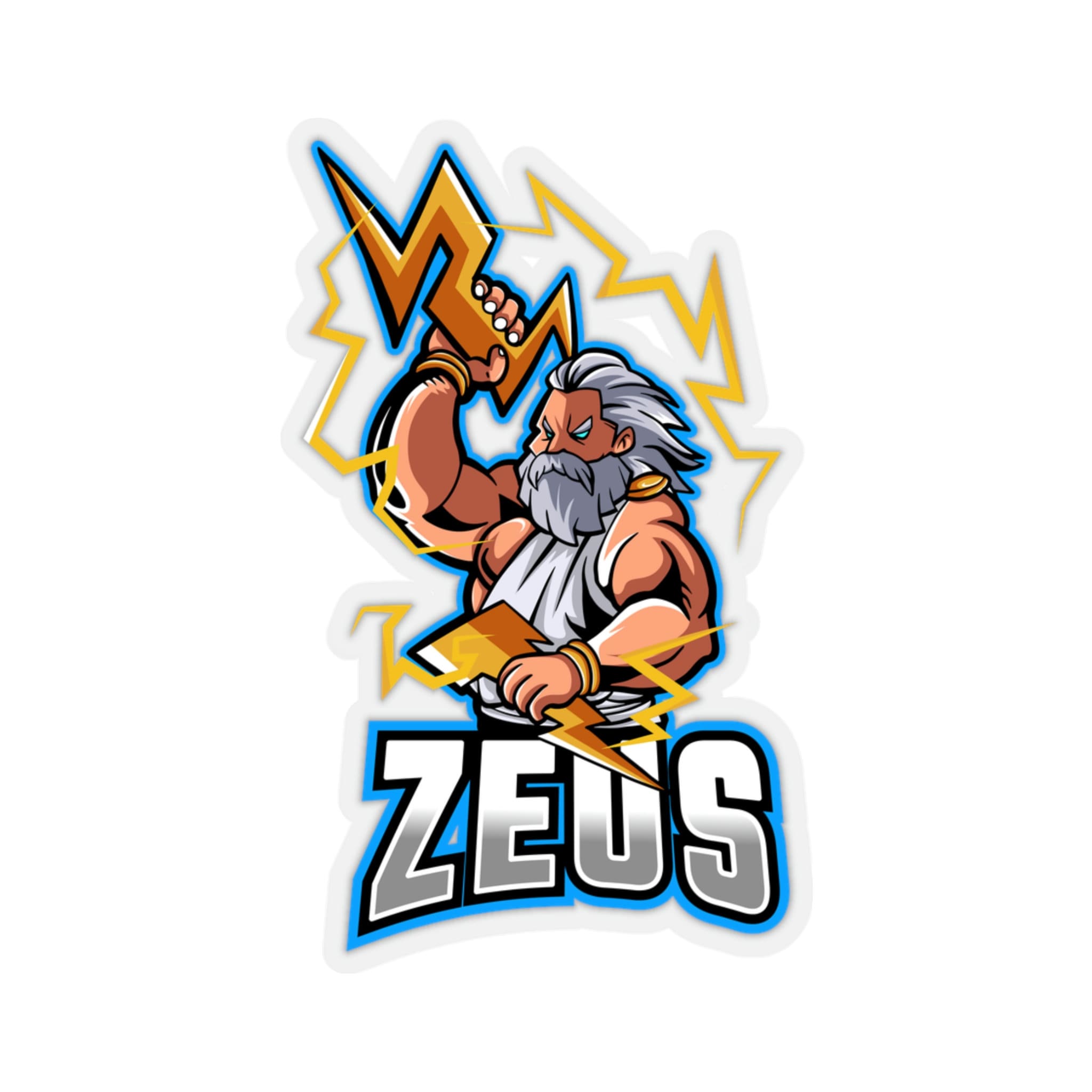 Zeus, Greek God, Greek Mythology, God of the Sky, Kiss-cut Stickers - Etsy