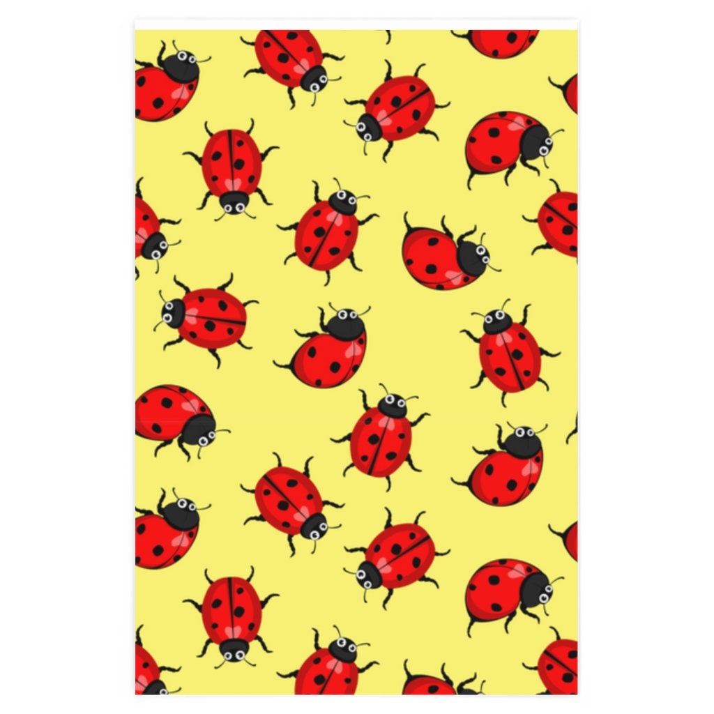 Ladybug Wrapping Paper - Etsy