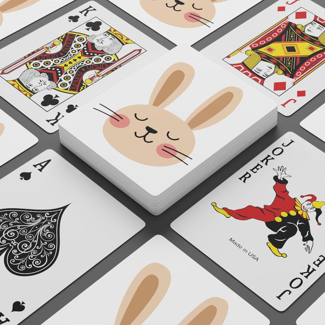 Easter Bunny Playing Cards - Etsy