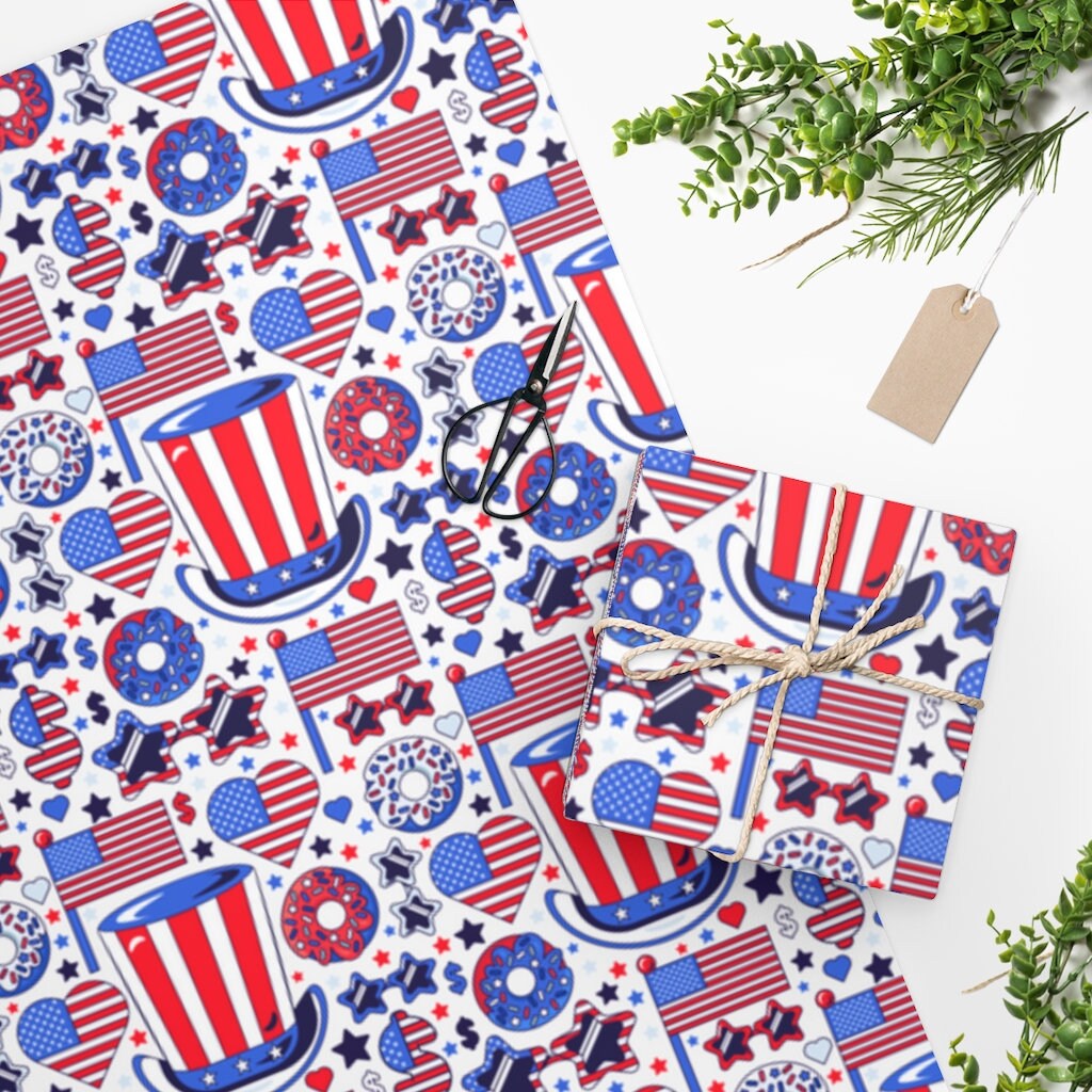 USA Wrapping Paper - Etsy