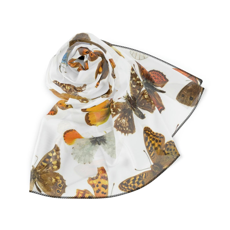 Butterfly, Butterflies, Monarch Butterfly Poly Scarf - Etsy