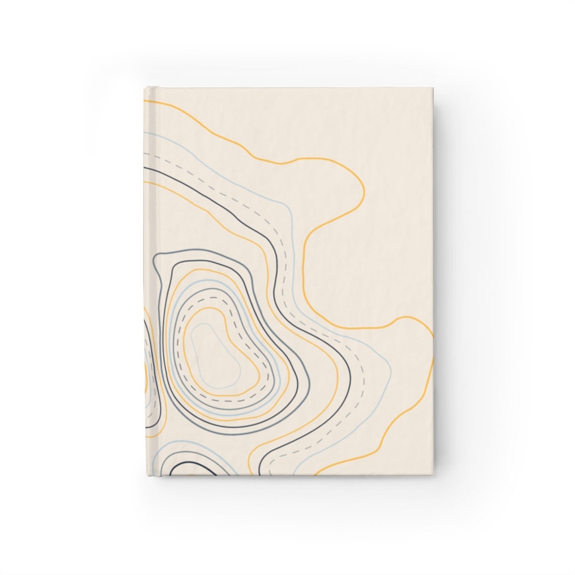 Hard Cover Topographic Journal With Blank Pages - Etsy