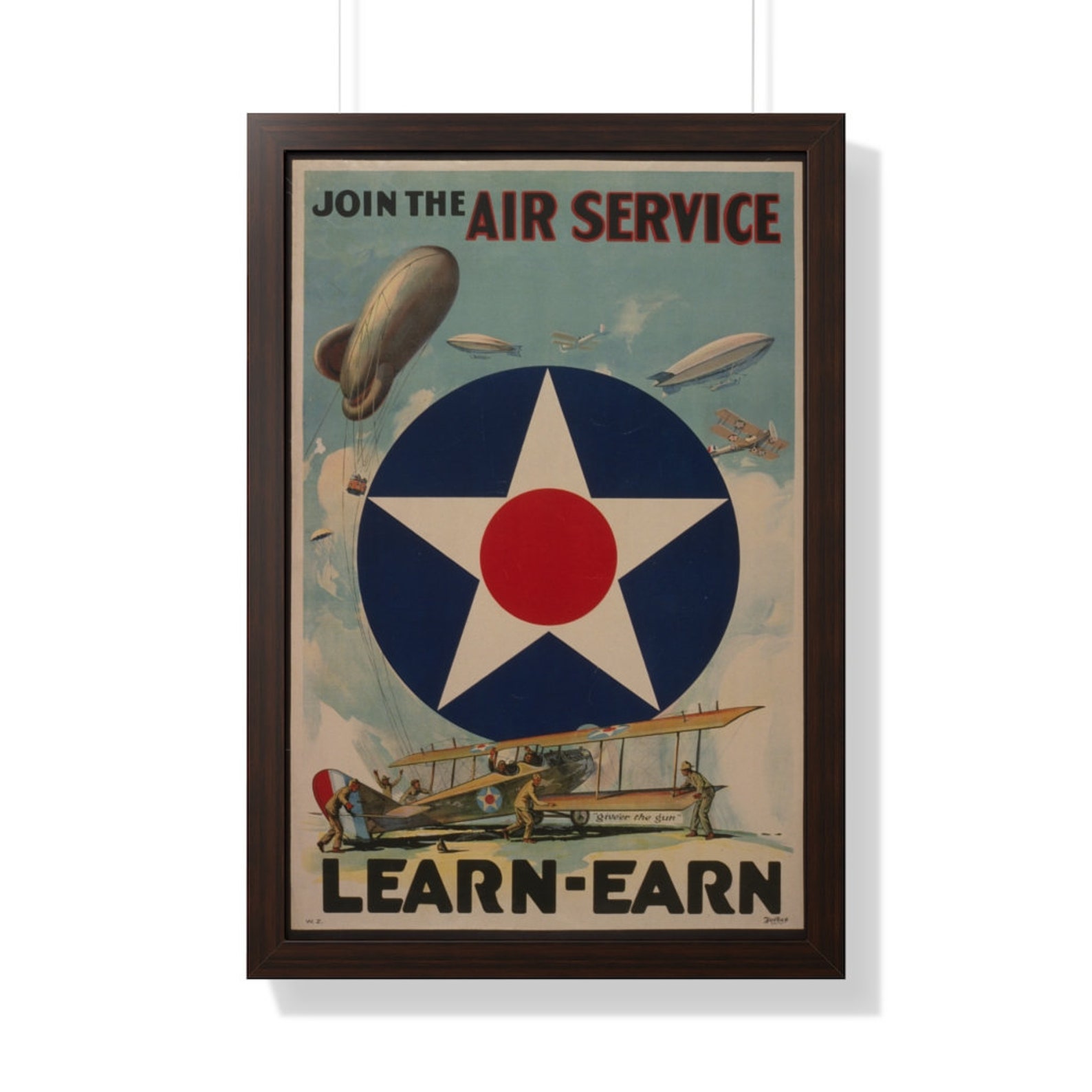 World War I United States Air Service Recruitment Print 1917 - Etsy