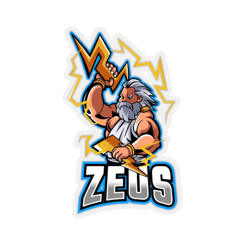Zeus Sticker: Greek God of Sky, Mythology Art - Etsy