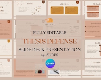 Blue Thesis Defense Presentation - Etsy