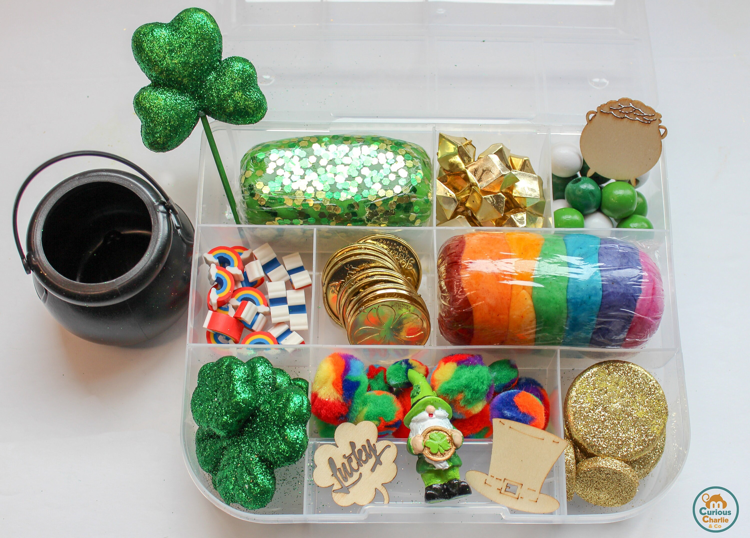 St. Patrick's Day Play Dough Sensory Kit Rainbow Play Dough Sensory Kit ...
