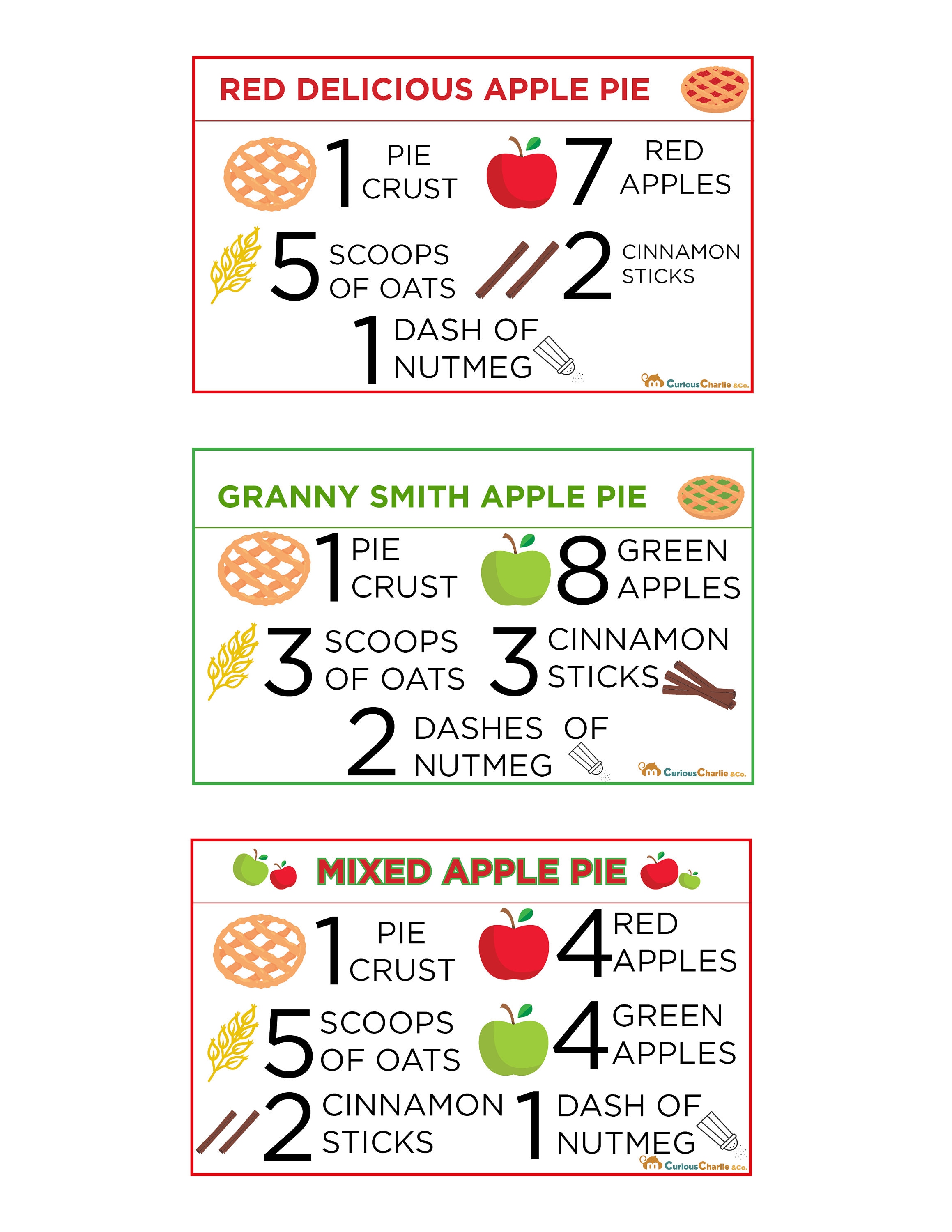 Apple Pie Baking Sensory Kit Baking Sensory Kit Fall Sensory - Etsy