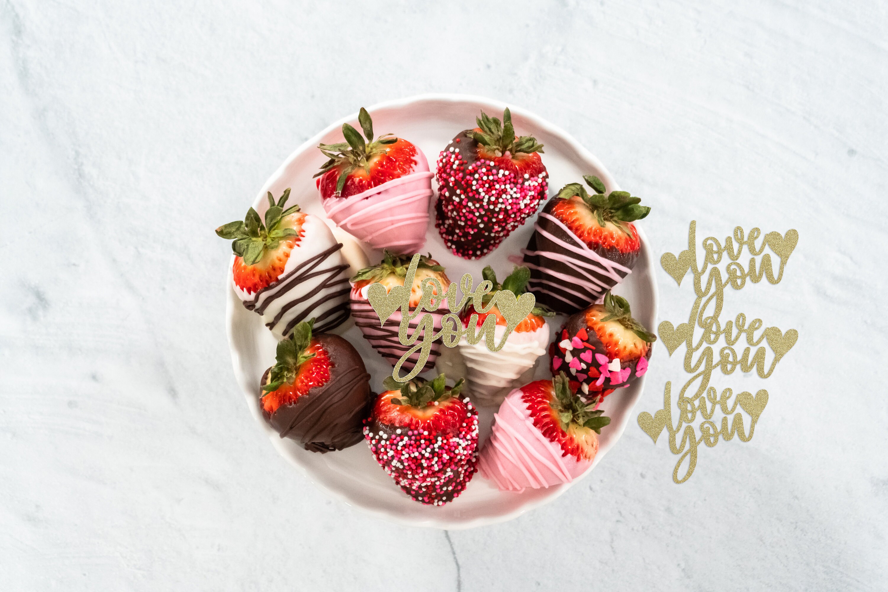 Love You Topper File, Love You SVG PNG, Valentines Day Topper, Love You Dessert Topper - Etsy