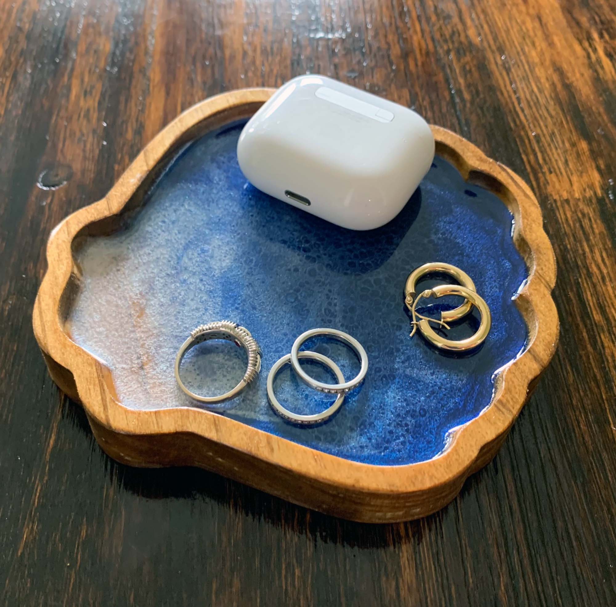 Beach Shell Epoxy Ocean Desk Valet Ring Key Tray 6 X - Etsy