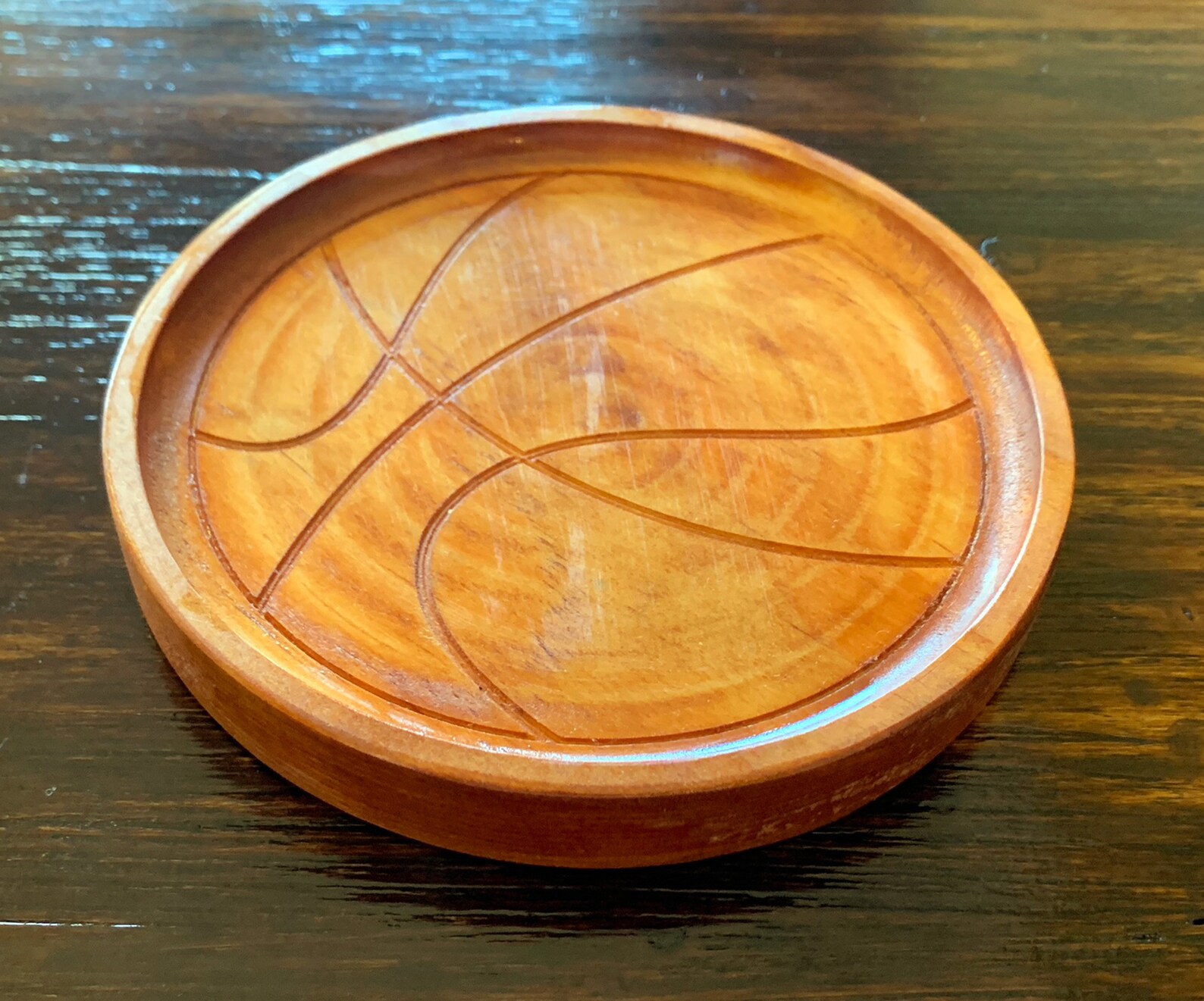 Basketball Desk Valet Key Tray - 6" X 6" - Etsy