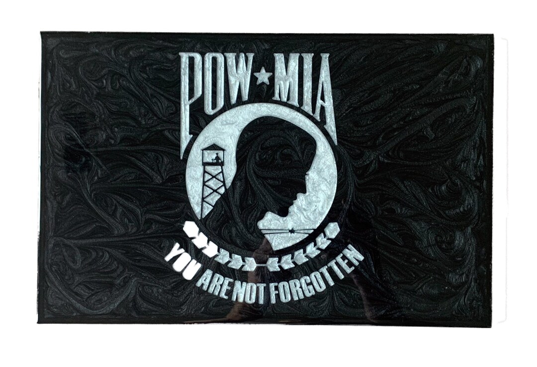 POW-MIA Flag Epoxy Wall Art - 11" X 17" - Etsy