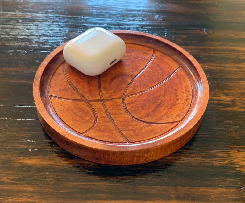 Basketball Desk Valet Key Tray 6 X 6 - Etsy