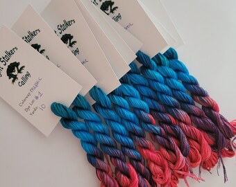Bonnie Lass- 6 Strand DMC, Hand Dyed Floss, Variegated Thread, Overdyed ...
