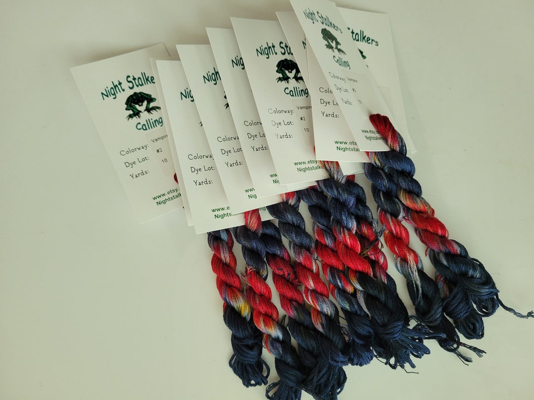 Vampire March Mystery Colorway, Hand Dyed Floss, Variegated Thread ...