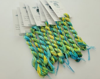 Bonnie Lass- 6 Strand DMC, Hand Dyed Floss, Variegated Thread, Overdyed ...