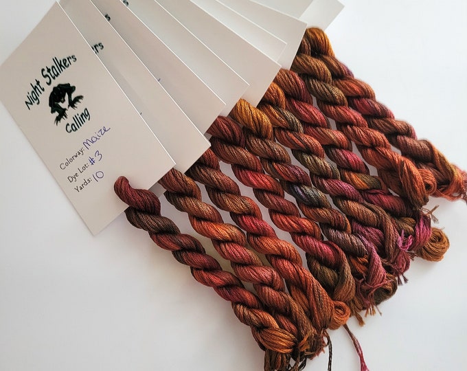 Maize- 6 Strand DMC Floss, Variegated, Hand Dyed, Over Dyed, Cross ...