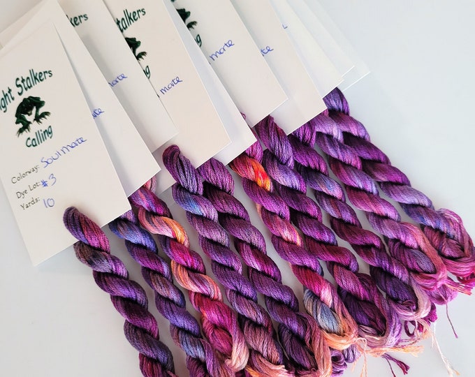 Soul Mate 6 Strand DMC Floss, Hand Dyed, Variegated, Overdyed Thread ...