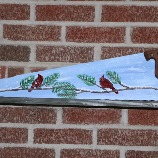 Hand Painted Cardinal - Etsy