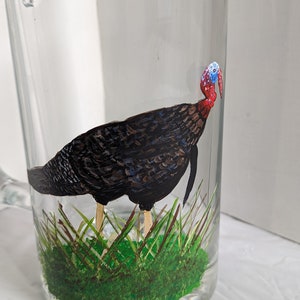 Hand Painted Wild Turkey Beer Mug - Etsy