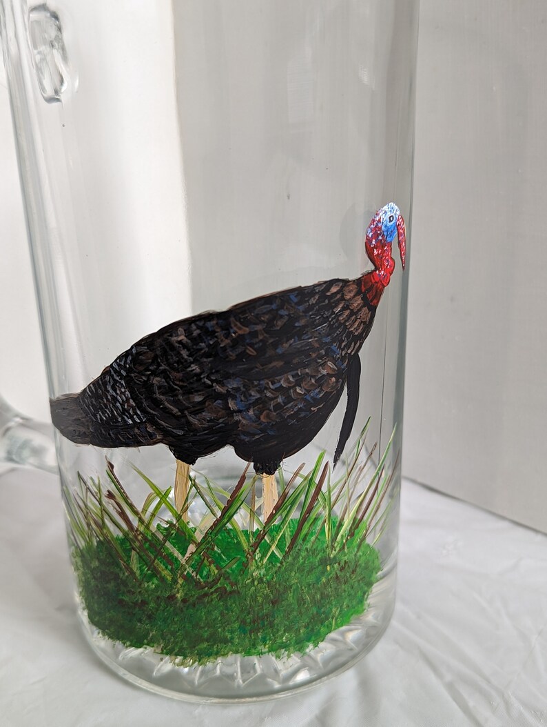 Hand Painted Wild Turkey Beer Mug - Etsy