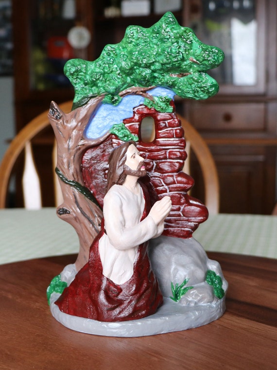 Ceramic Figure of Jesus Praying in the Garden of Gethseman | Etsy