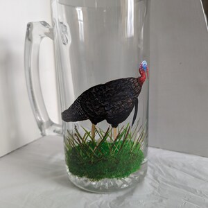 Hand Painted Wild Turkey Beer Mug - Etsy
