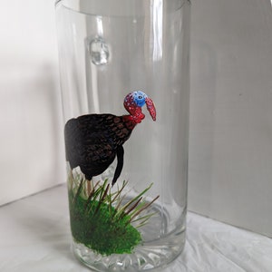 Hand Painted Wild Turkey Beer Mug - Etsy
