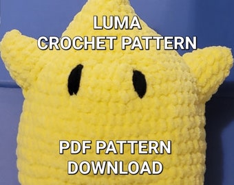 CROCHET PATTERN Luma Super Mario Galaxy PDF File English, French - Etsy UK
