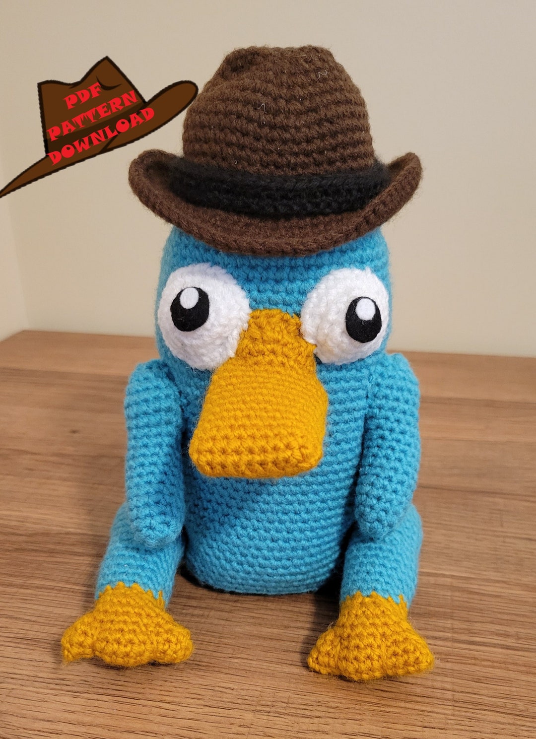 Perry the Platypus - PDF Crochet Pattern DOWNLOAD - Etsy