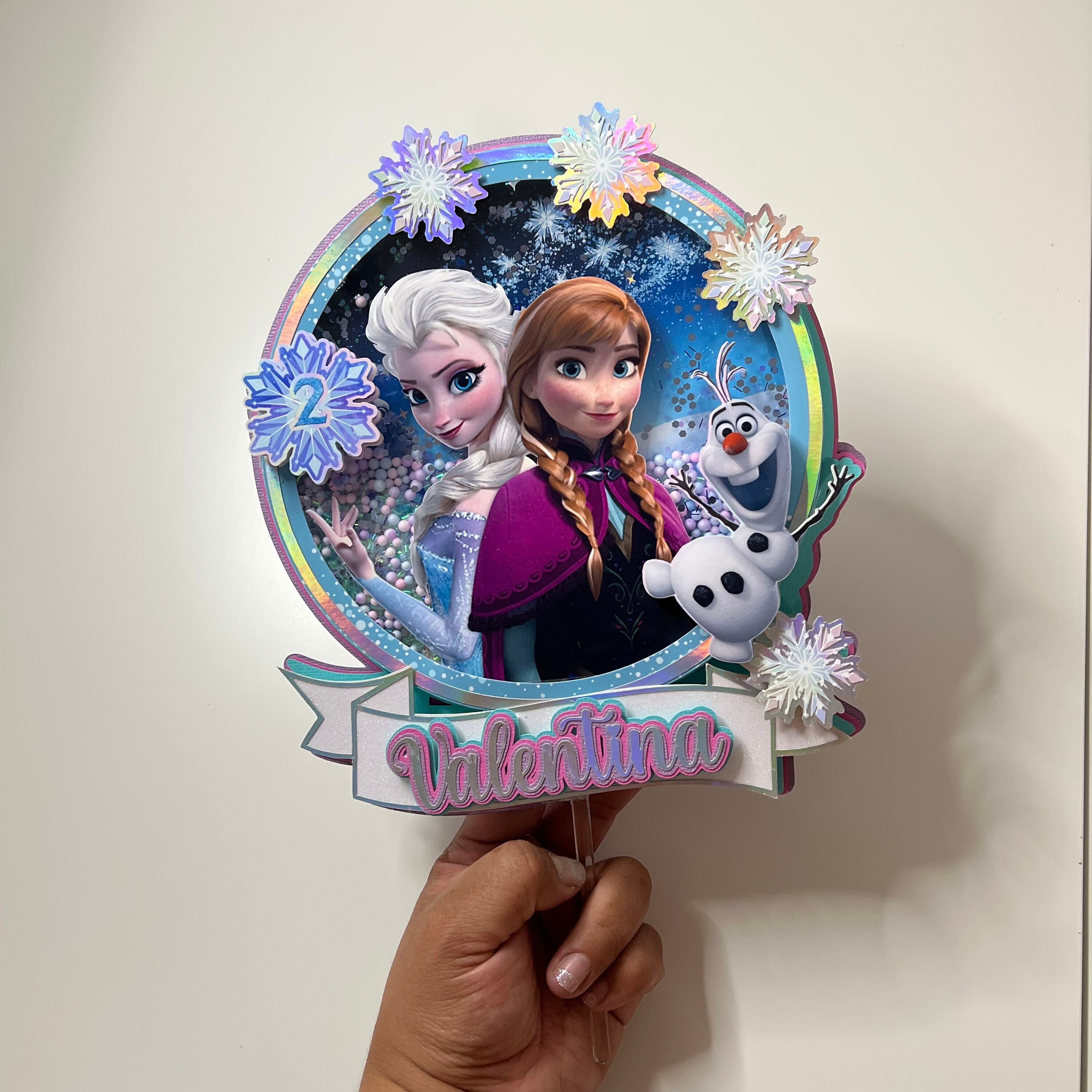 Frozen Cake Topper, Frozen Centerpiece, Frozen Party Decoration, Party ...