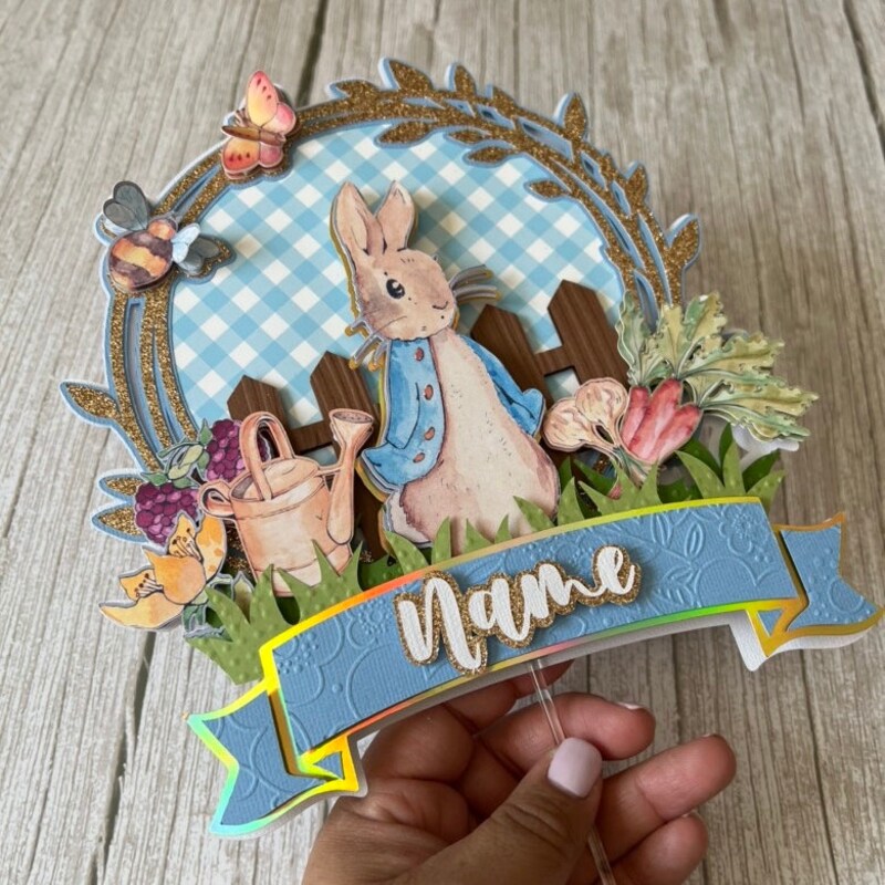 Rabbit Cake Topper - Etsy
