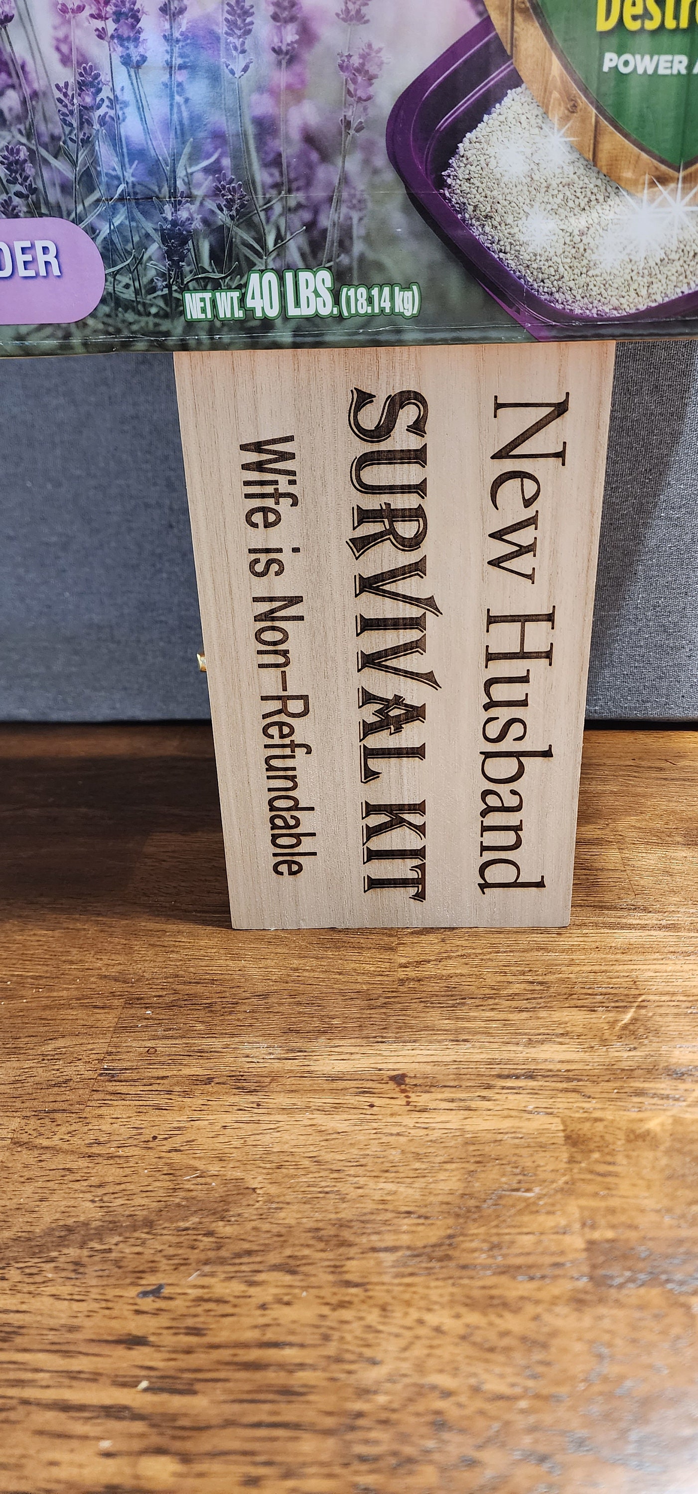 New Husband/groom Survival Kit Wooden Box With Optional - Etsy