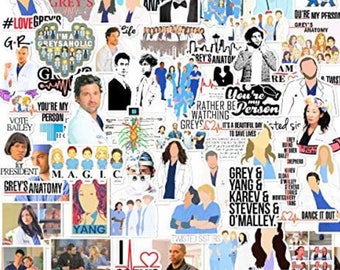Grey's Anatomy Meredith & Cristina Sticker Cute Stickers - Etsy