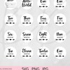 Monthly Calendar SVG, Digital Download Calendar, Calendar Printable ...