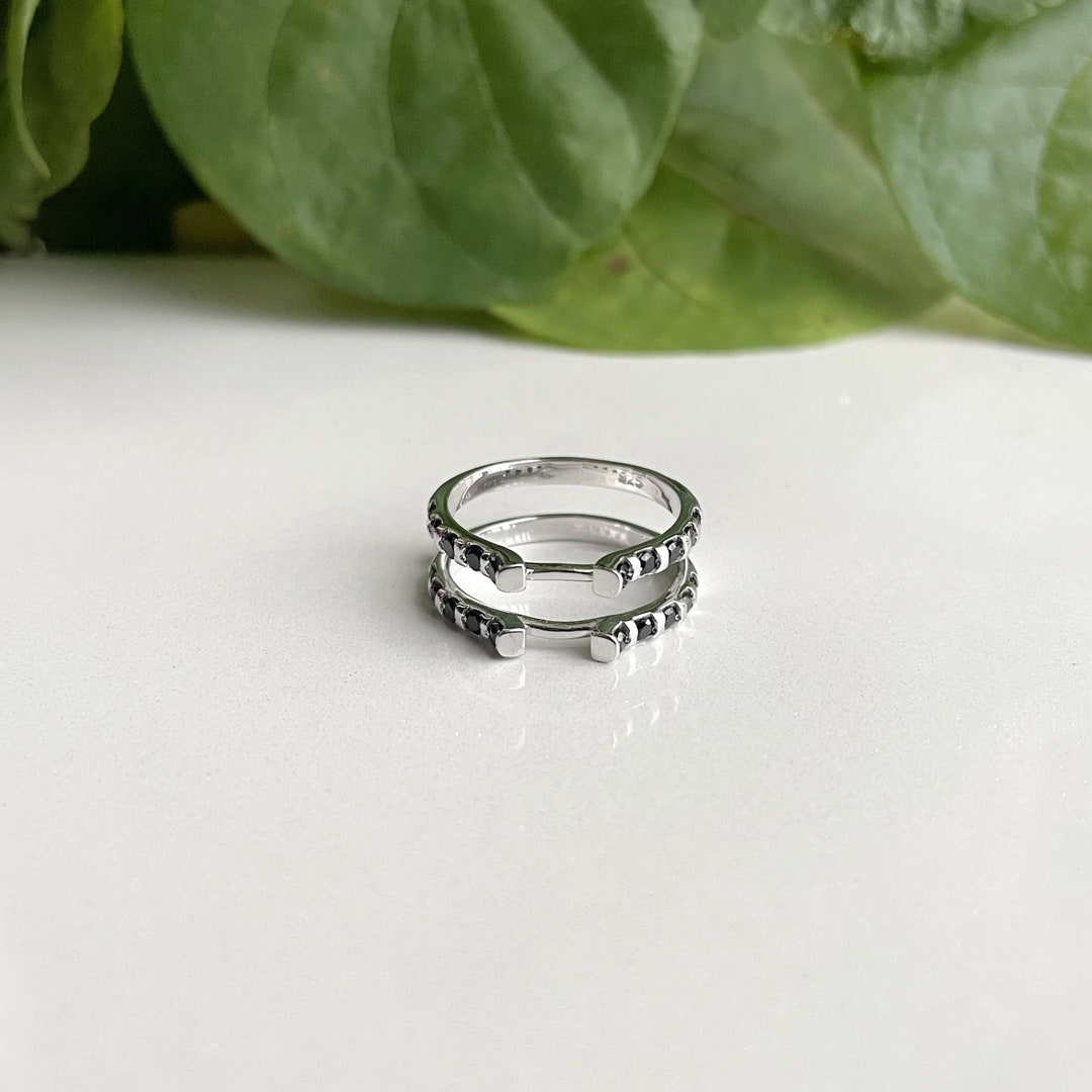 Black Diamond Enhancer Wrap Ring, Ring Guards & Spacers , 14K Gold ...