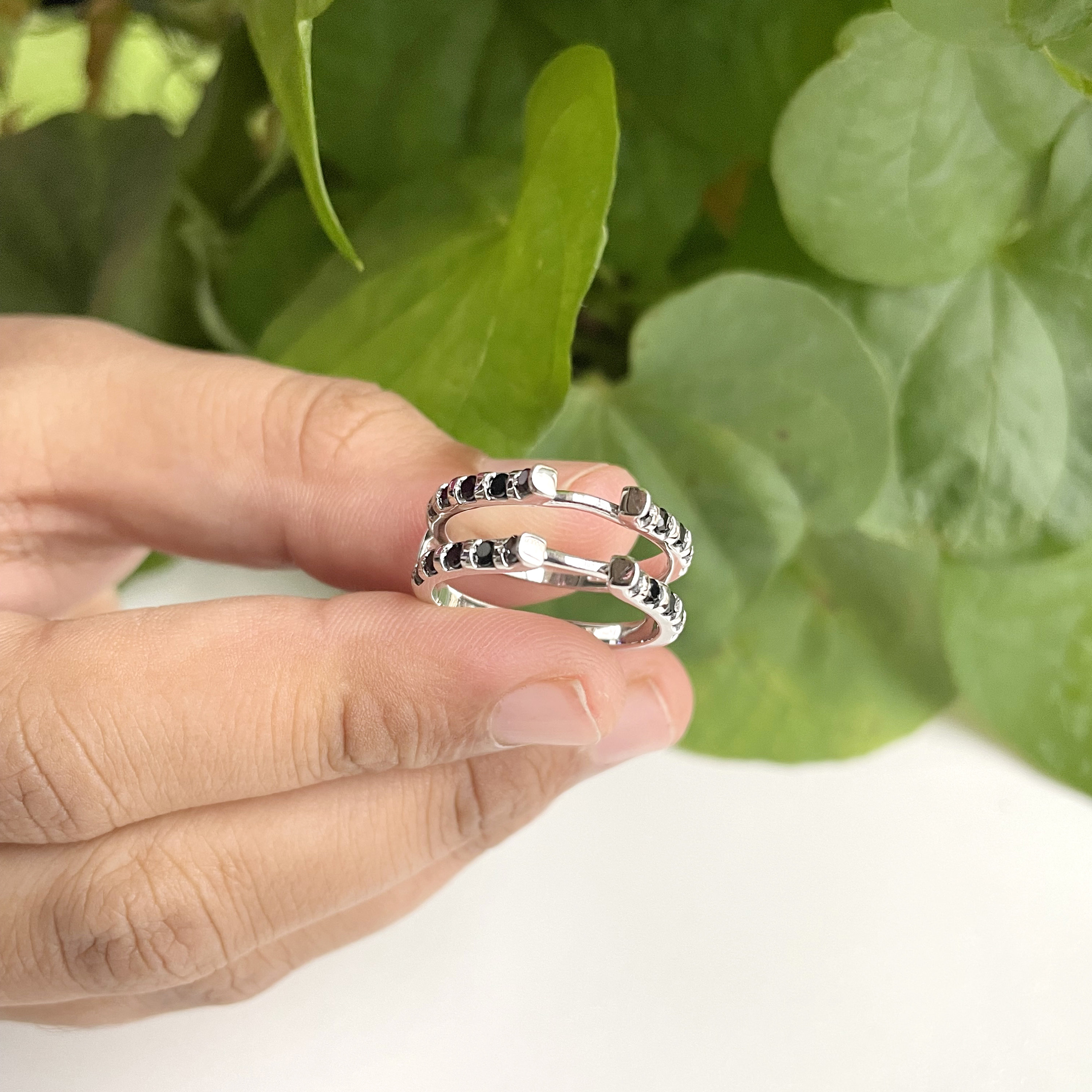 Black Diamond Enhancer Wrap Ring, Ring Guards & Spacers , 14K Gold ...