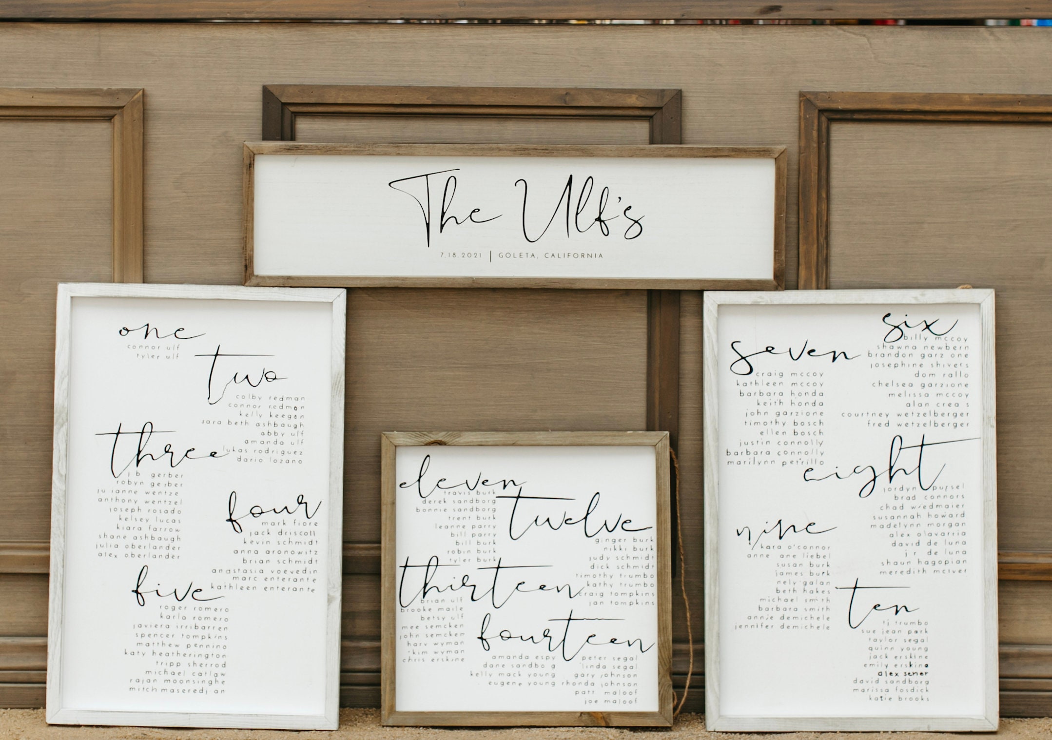 Seating Chart Signage - Etsy