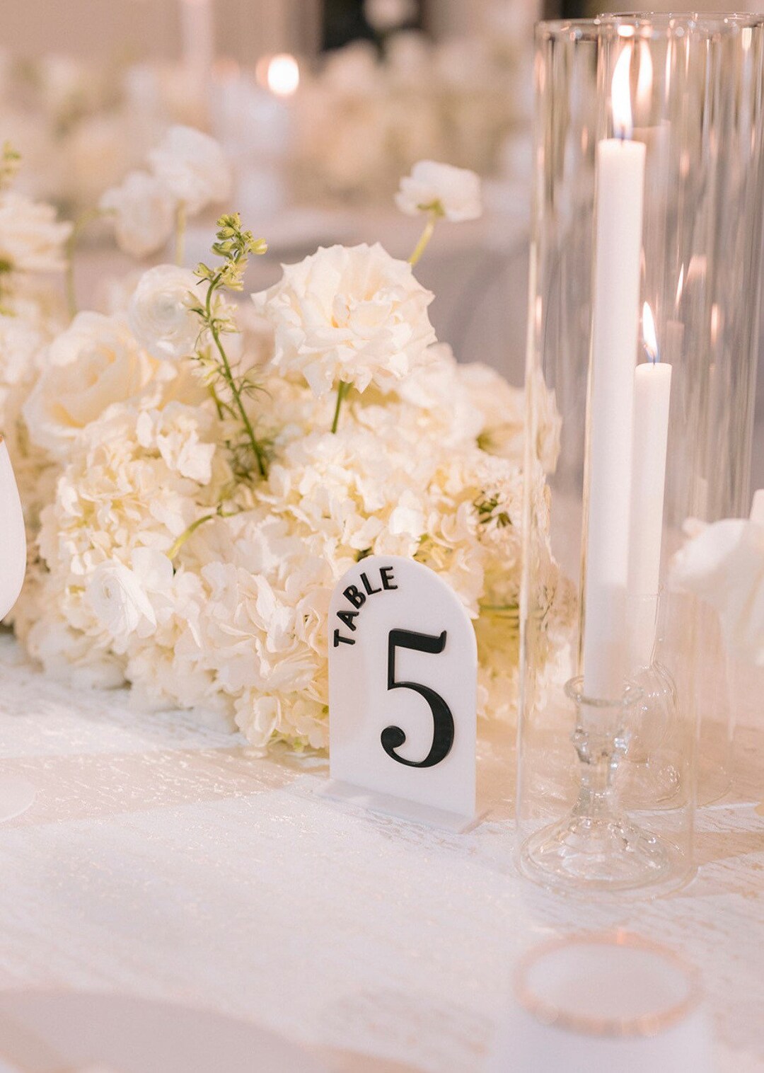 Modern Acrylic Table Numbers Arch Design With Stands - Etsy