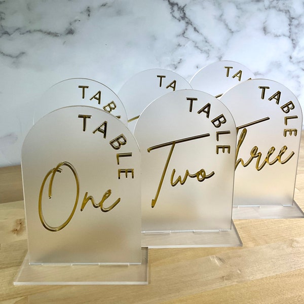 Acrylic Table Number - Etsy