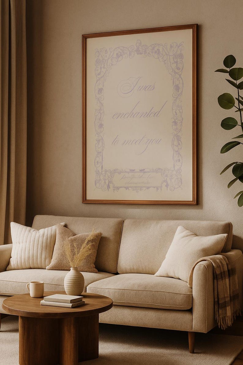 Enchanted, I Was Enchanted to Meet You, Taylor Swift Printable Wall Art ...