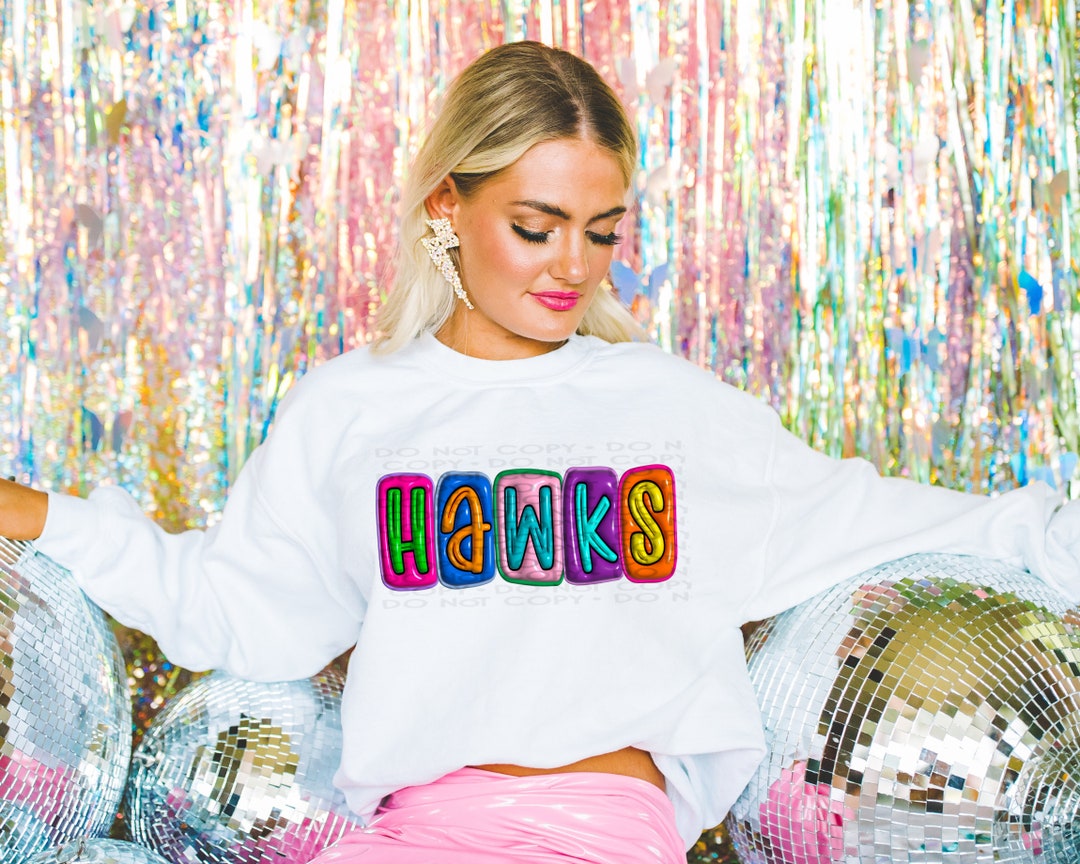 Hawks, 3D Inflated Digital Design PNG Sublimation, Shirt Design ...