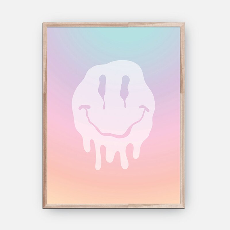 Gradient Smiley Face - Etsy