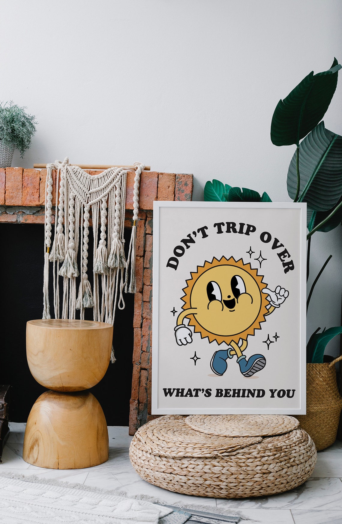 Don't Trip Over What's Behind You Wall Decor Art | Etsy
